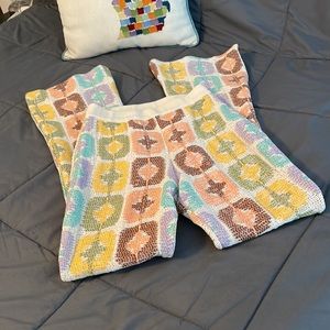 Zara | Pants & Jumpsuits | New S Zara Crochet Pants Flare Blogger Fave ...